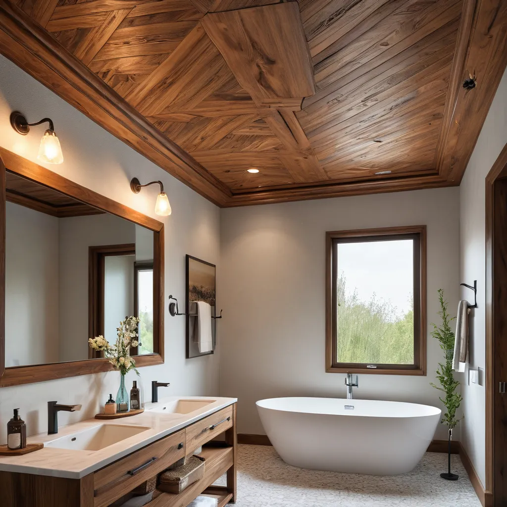 Diverse Ceiling Finish Options for Stylish Bathrooms